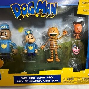 Jakks Pacific | Toys | Dog Man Movie 5 Pack 3 Figures Set Dog Man Chief ...
